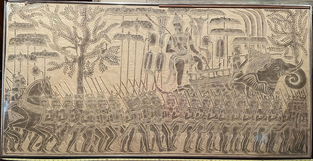 Cambodian Art Angkor Wat Rubbings - Etsy