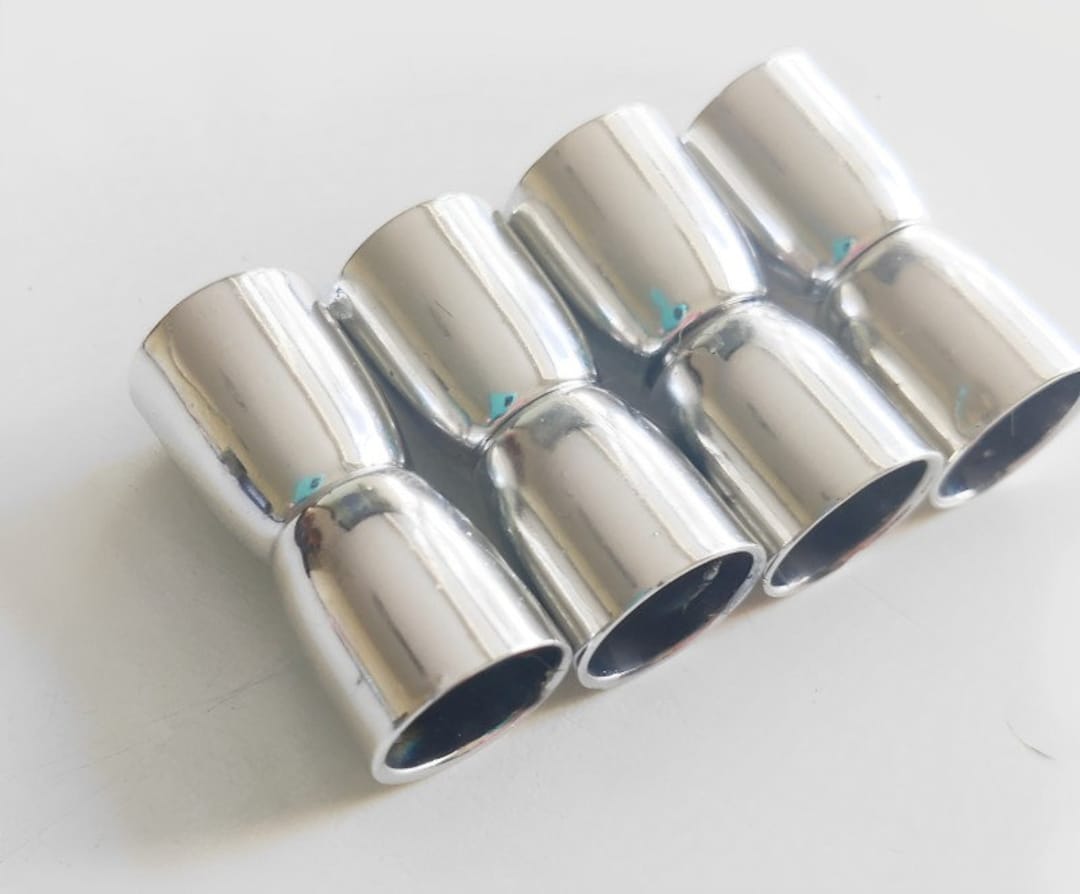 Silver Magnetic Scarf Clasp End Caps - DIY Scarf Necklace, 10 Sets - Etsy