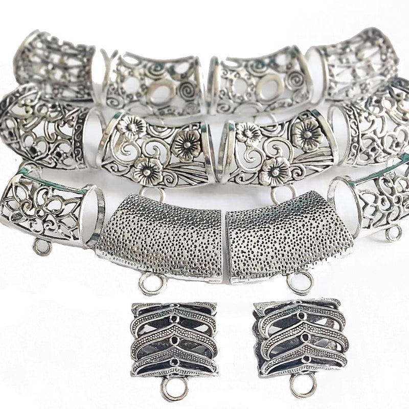 Silver Tube Scarf Bail - Etsy