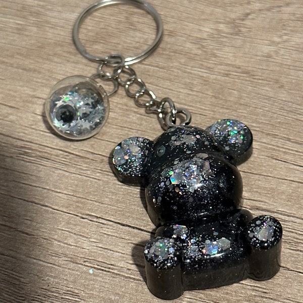 Resin Keychain Bear - Etsy
