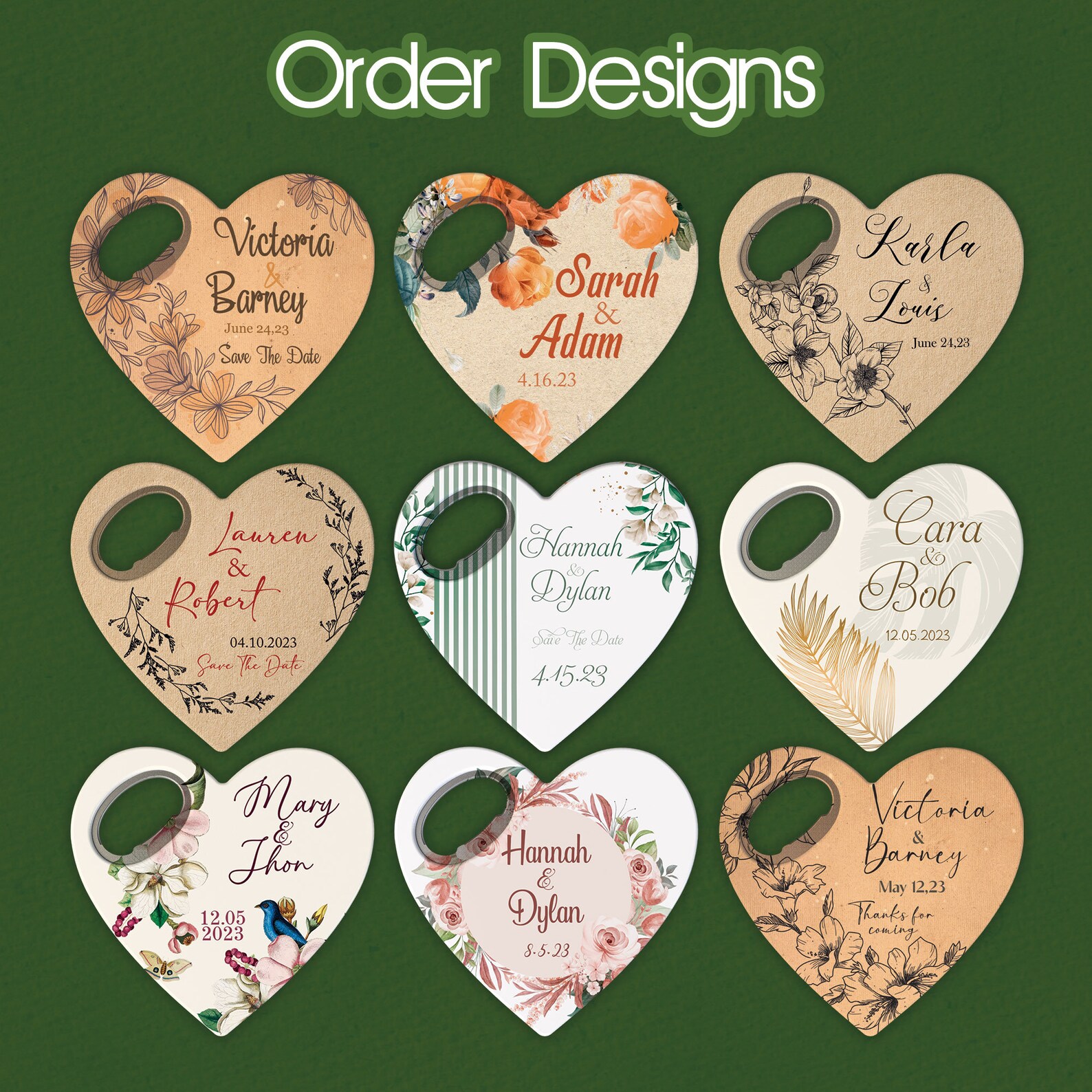 50 Pcs Wedding Favor Magnet, Wedding Souvenir for Guests, Wedding ...