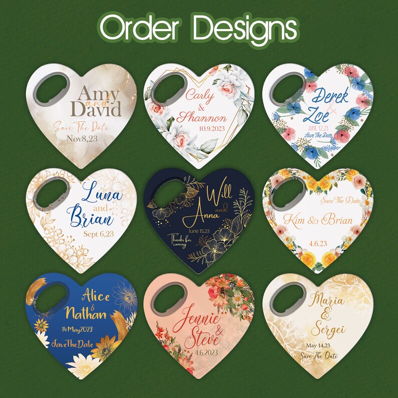 50 Pcs Wedding Favor Magnet, Wedding Souvenir for Guests, Wedding ...