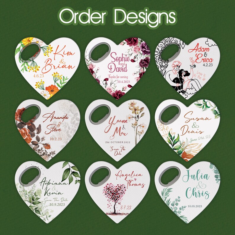 50 Pcs Wedding Favor Magnet, Wedding Souvenir for Guests, Wedding ...