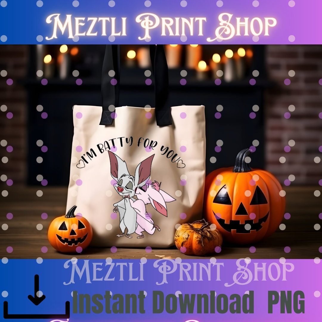 Batty-halloween-love-png-bats-october-couples-cute - Etsy