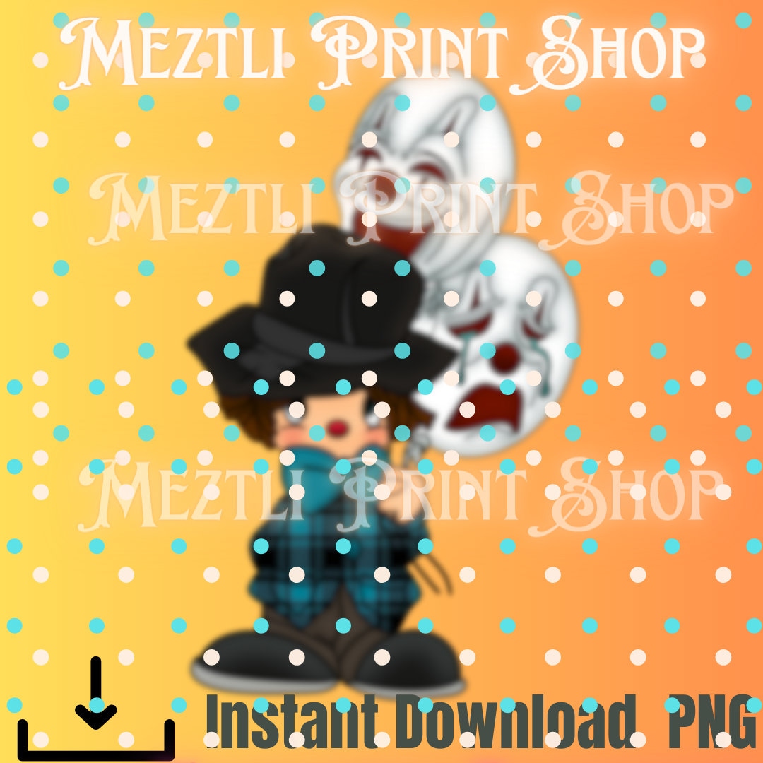 Chicano-clown-sad-triste-payaso-png-mexican-american-bilingual - Etsy ...