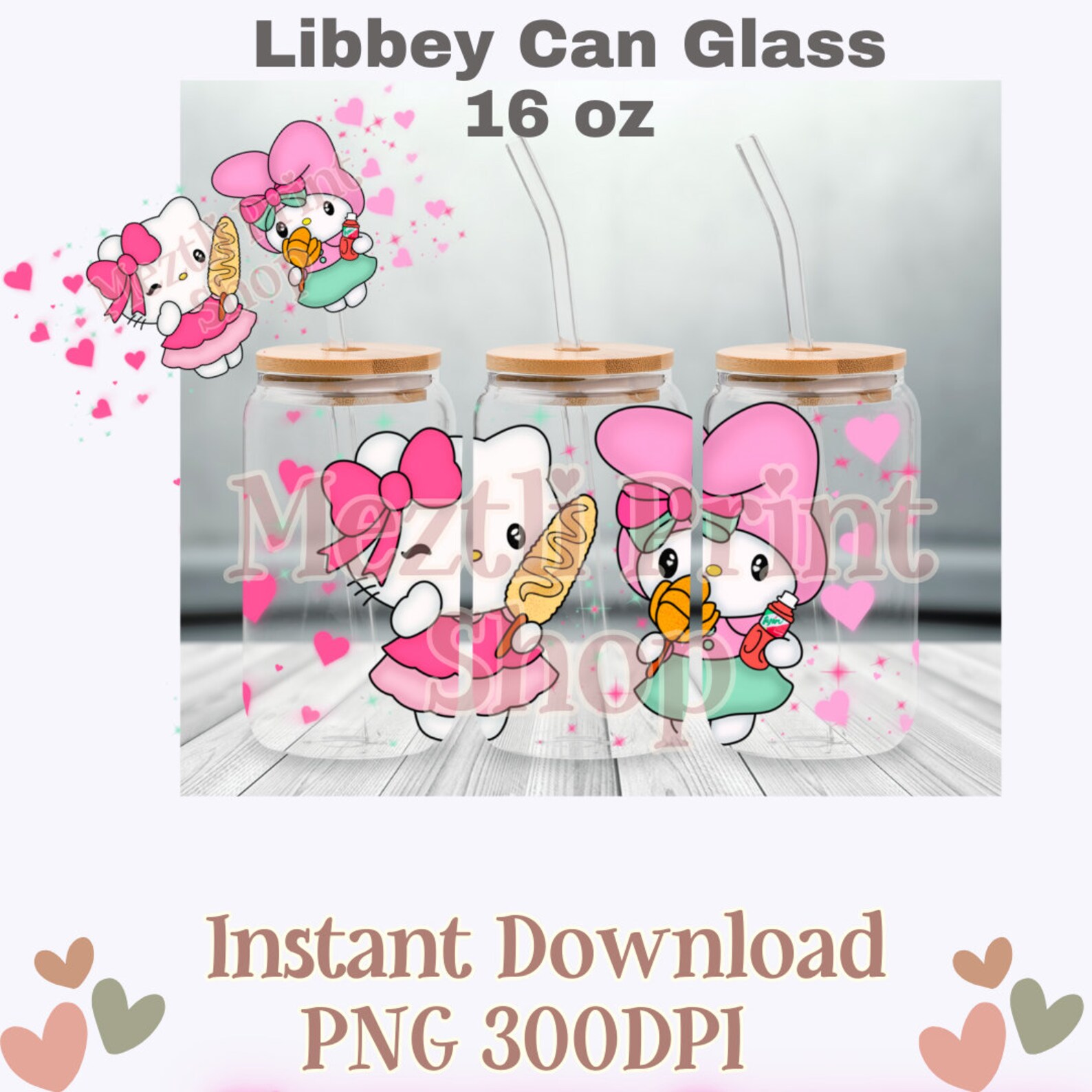 Mexico-elote-mango-latina-girly-png-wrap-cute-pink-hearts - Etsy