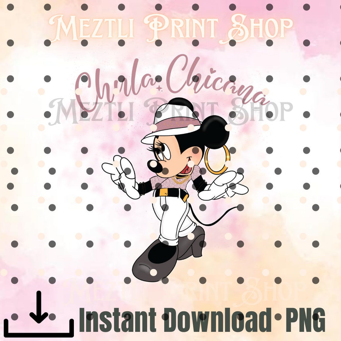 Chicana-girly-cute-la-png-sublimination-cricut-cameo-ecosolven - Etsy