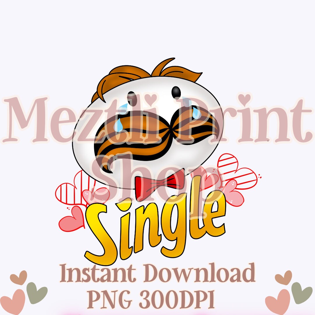 Pringle-90's-single-soltera/o-love-png-300dpi-funny-cute - Etsy