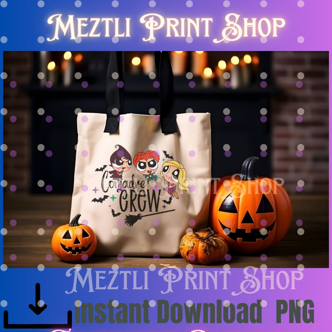 Comadre Crew Png-halloween Png-trendy Witch Spanish - Etsy