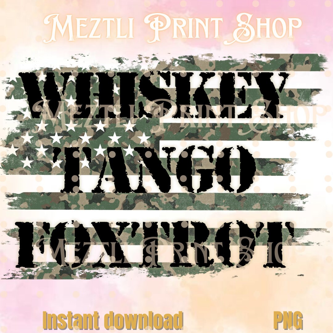 Army-wtf-usa-flag-png-sublimination-cricut-cameo-military-arme - Etsy