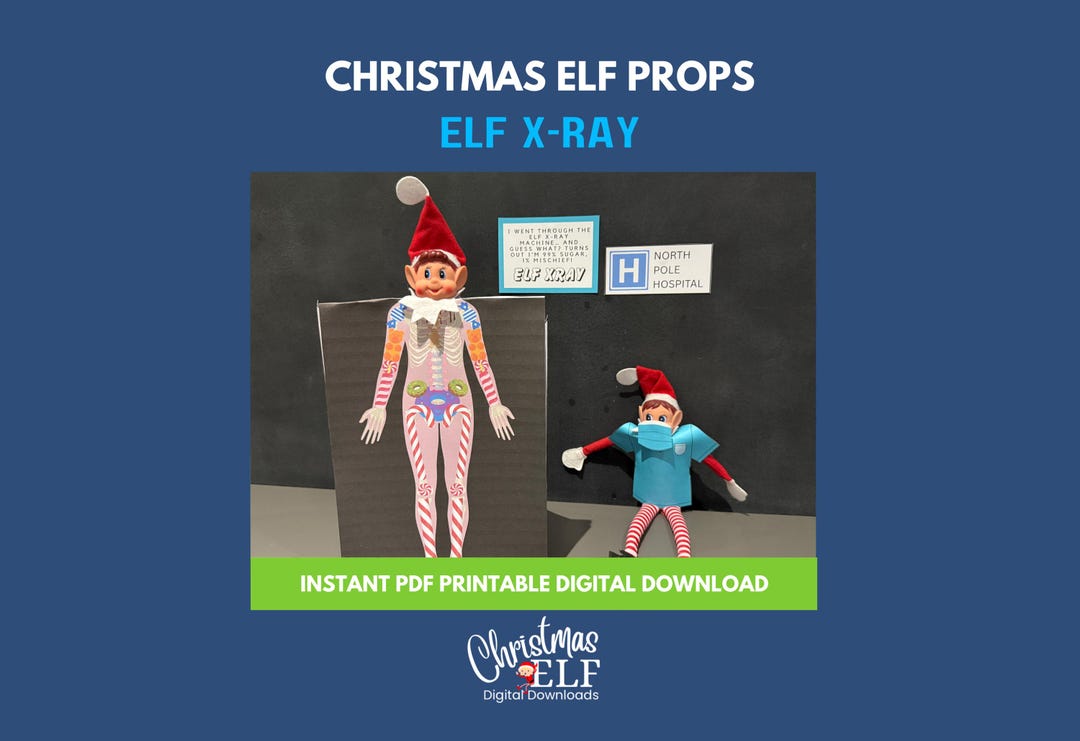 Elf X-ray Machine Printable Elf Scene Prop - Digital Download - Etsy