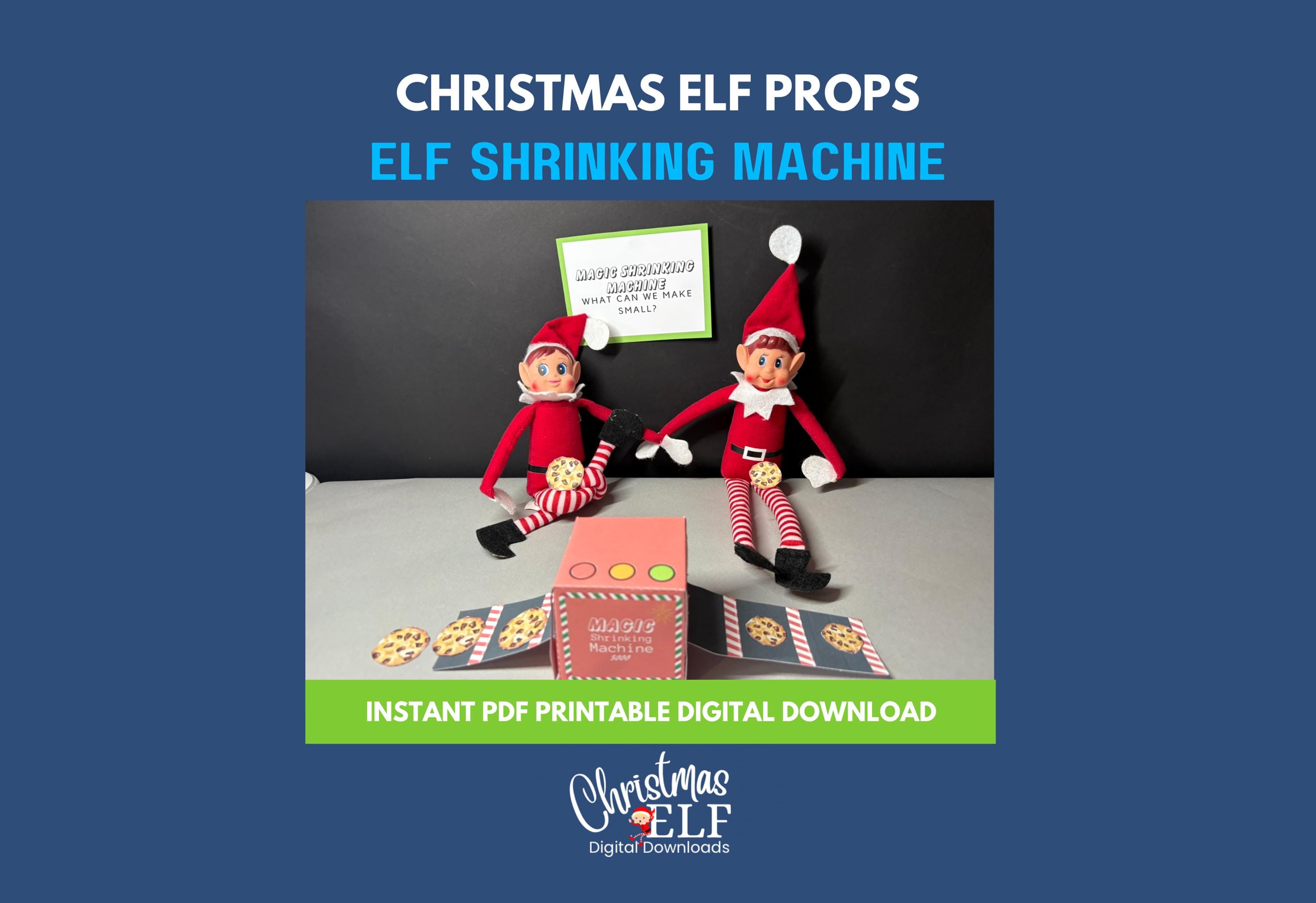 Elf Shrinking Machine Digital Download Printable Christmas Prop - Etsy