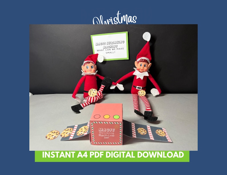 Elf Shrinking Machine Digital Download Printable Christmas Prop - Etsy