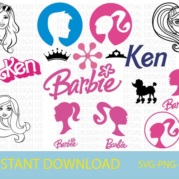 Barbie Svg - Etsy