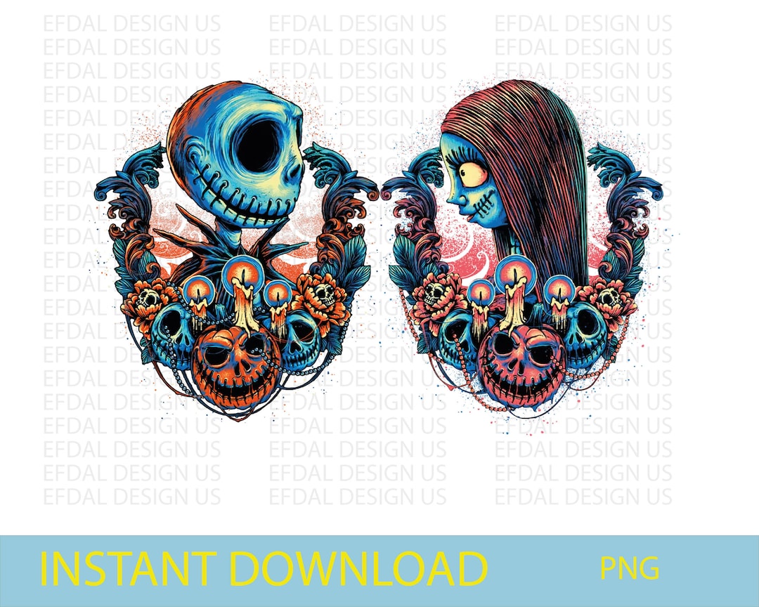 The Nightmare Before Christmas PNG Bundle Sublimation, Spooky Vibes ...