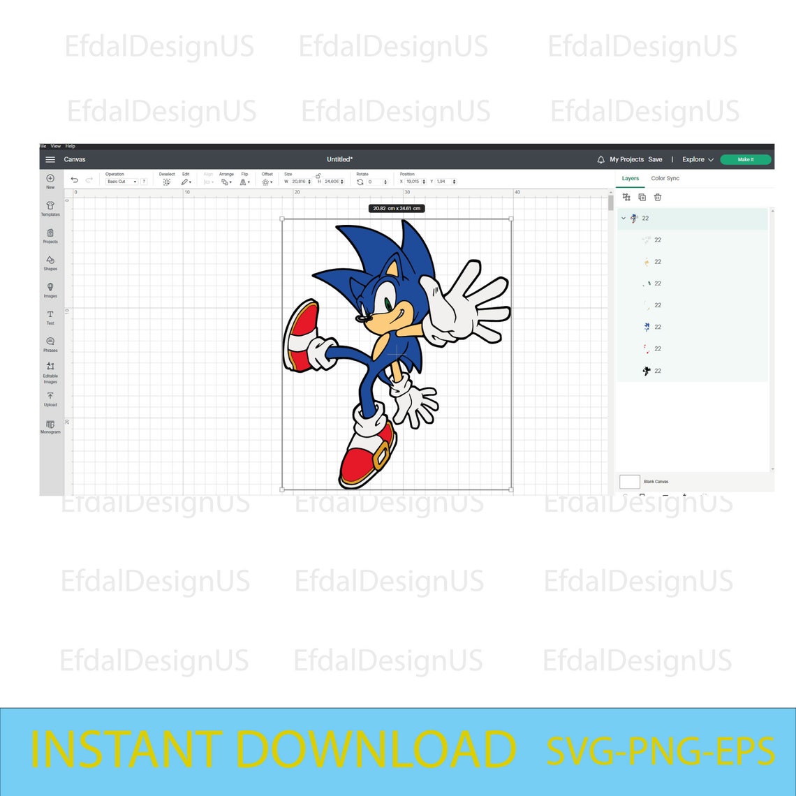 SONIC SVG, the Hedgehog Svg, Sonic Bundle Svg, Sonic Layered Svg, Sonic ...