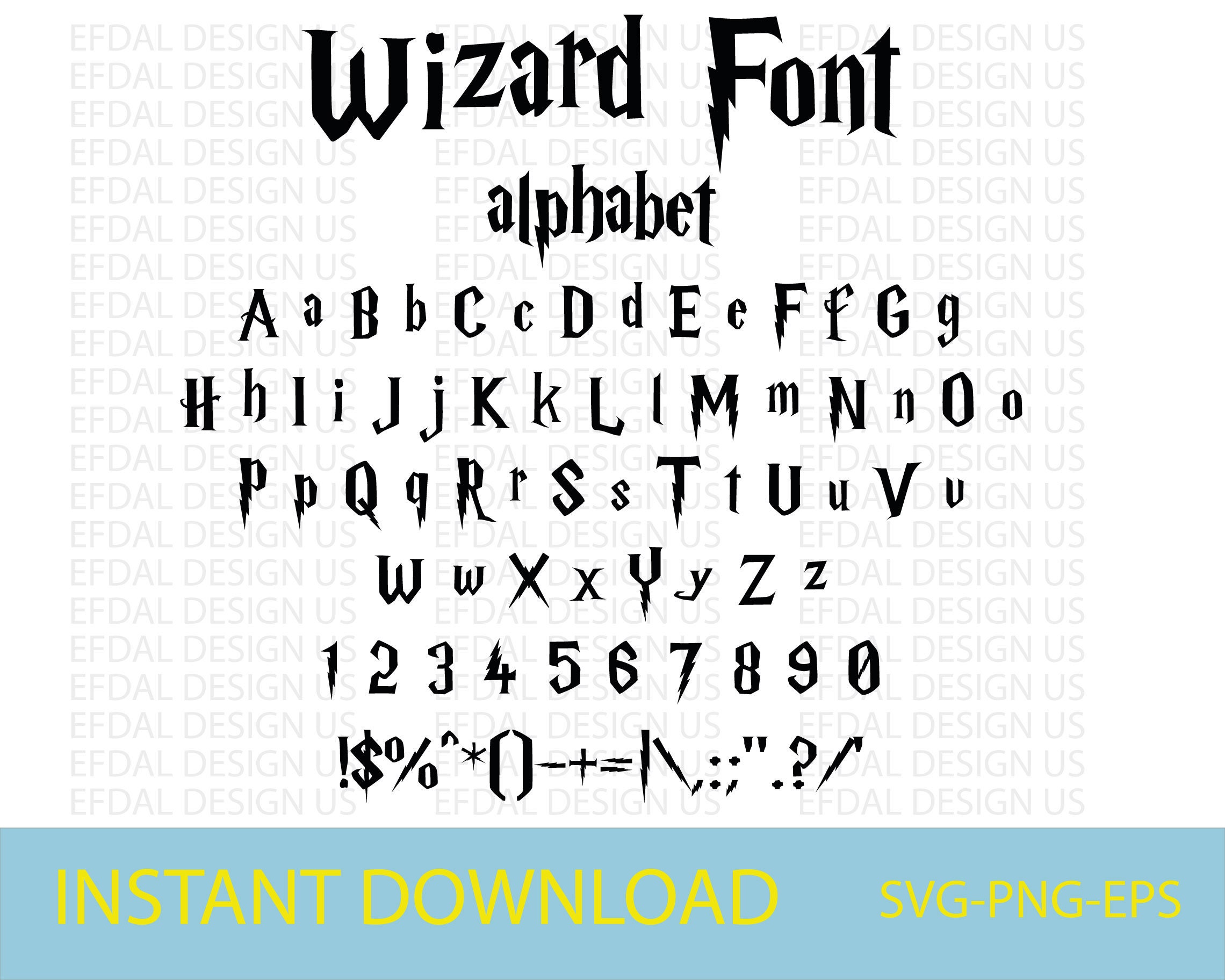 Harry Potter Font Svg Harry Potter Font SVG,SVG,svg Cricut, Silhouette