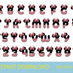 Mouse Alphabet SVG, Mouse Font SVG, Letters SVG, Customize Gift Svg ...