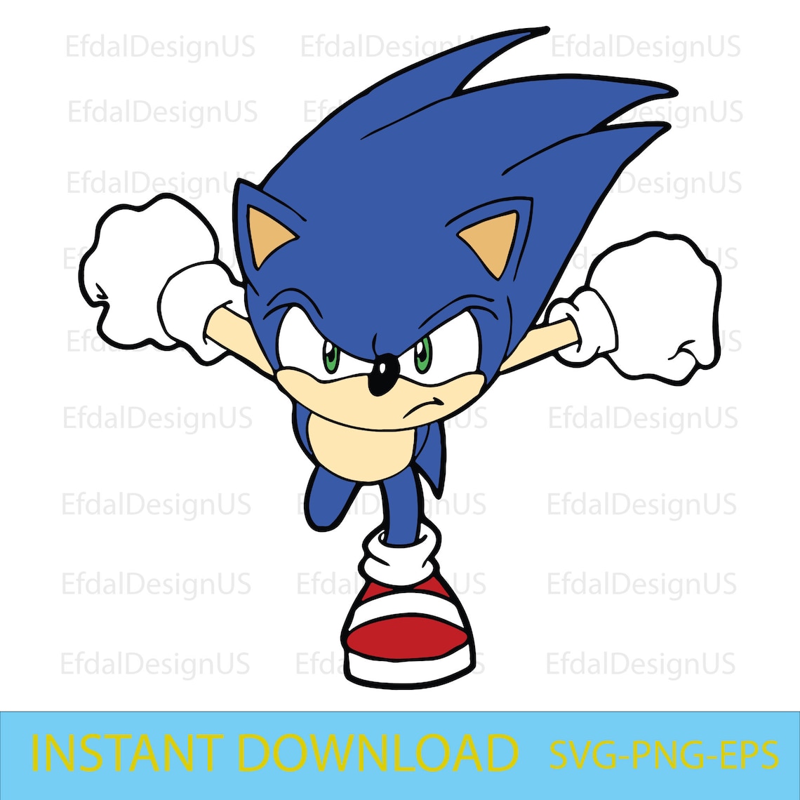 Sonic the Hedgehog SVG, Sonic SVG, Layered Sonic SVG, Dxf, Eps, Png. - Etsy