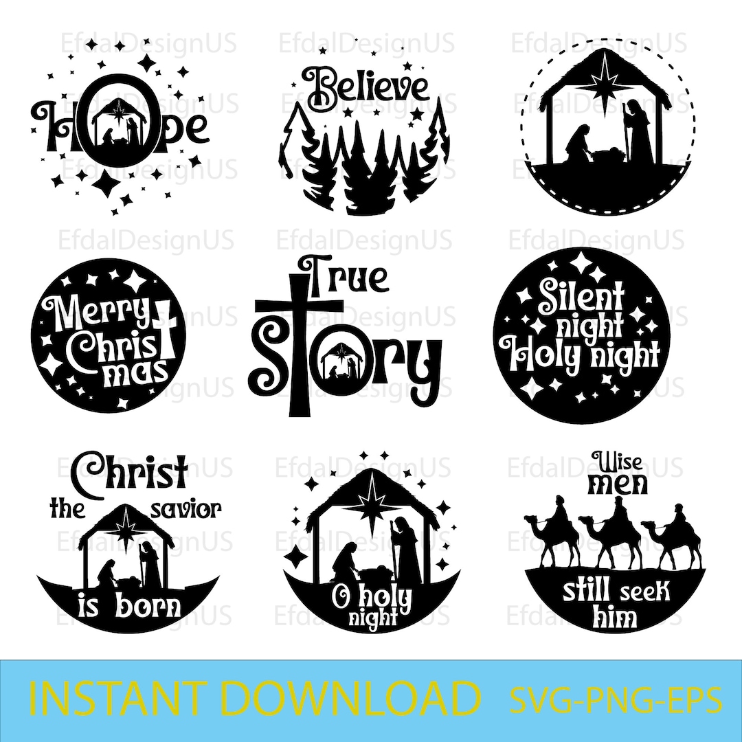 Christian Christmas Svg, Christmas Svg, Religious Christmas Svg ...
