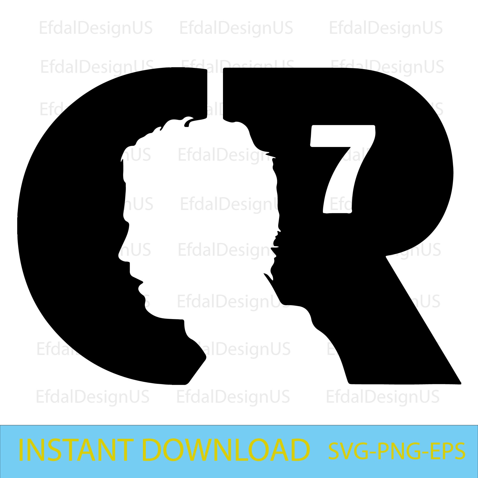 Ronaldo svg Cr7 svg Goat svg worldcup svg portugal svg - Etsy.de