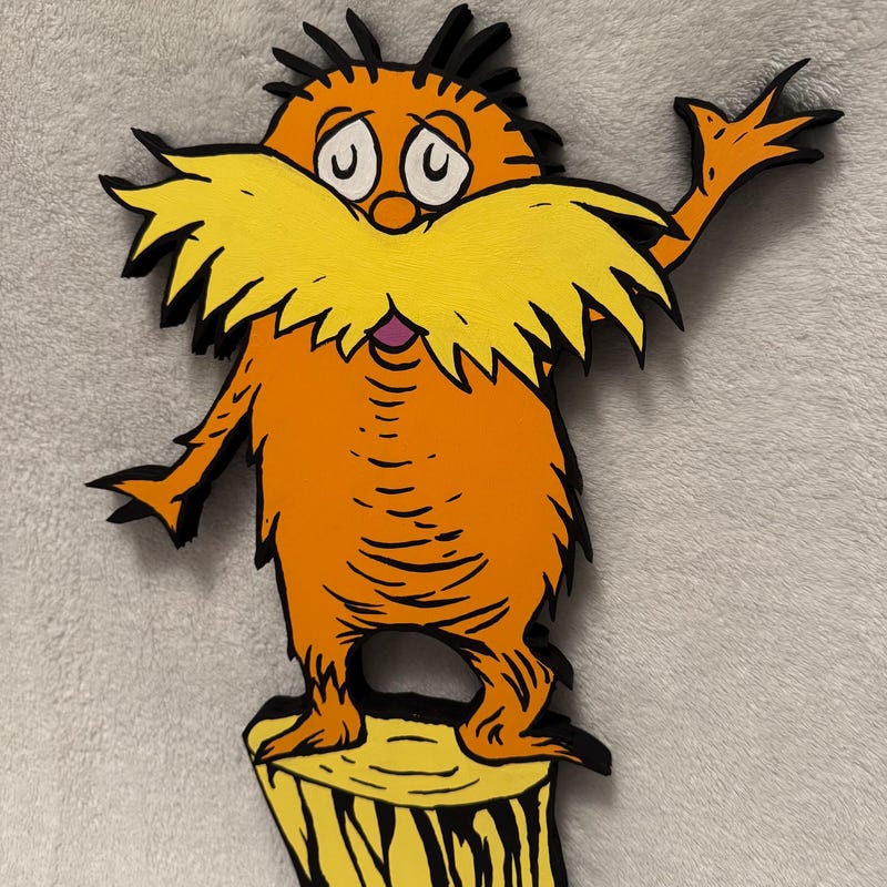 Preppy Lorax Plush - Etsy Australia