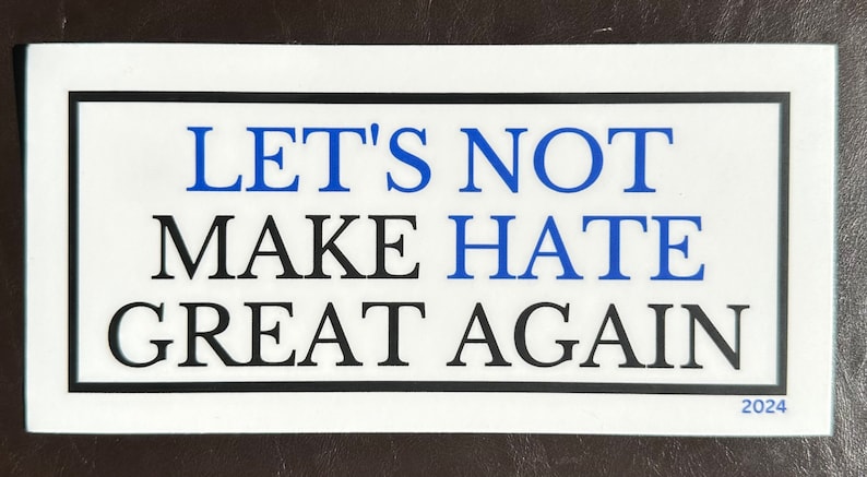 Let's Not Hate Sticker - Etsy