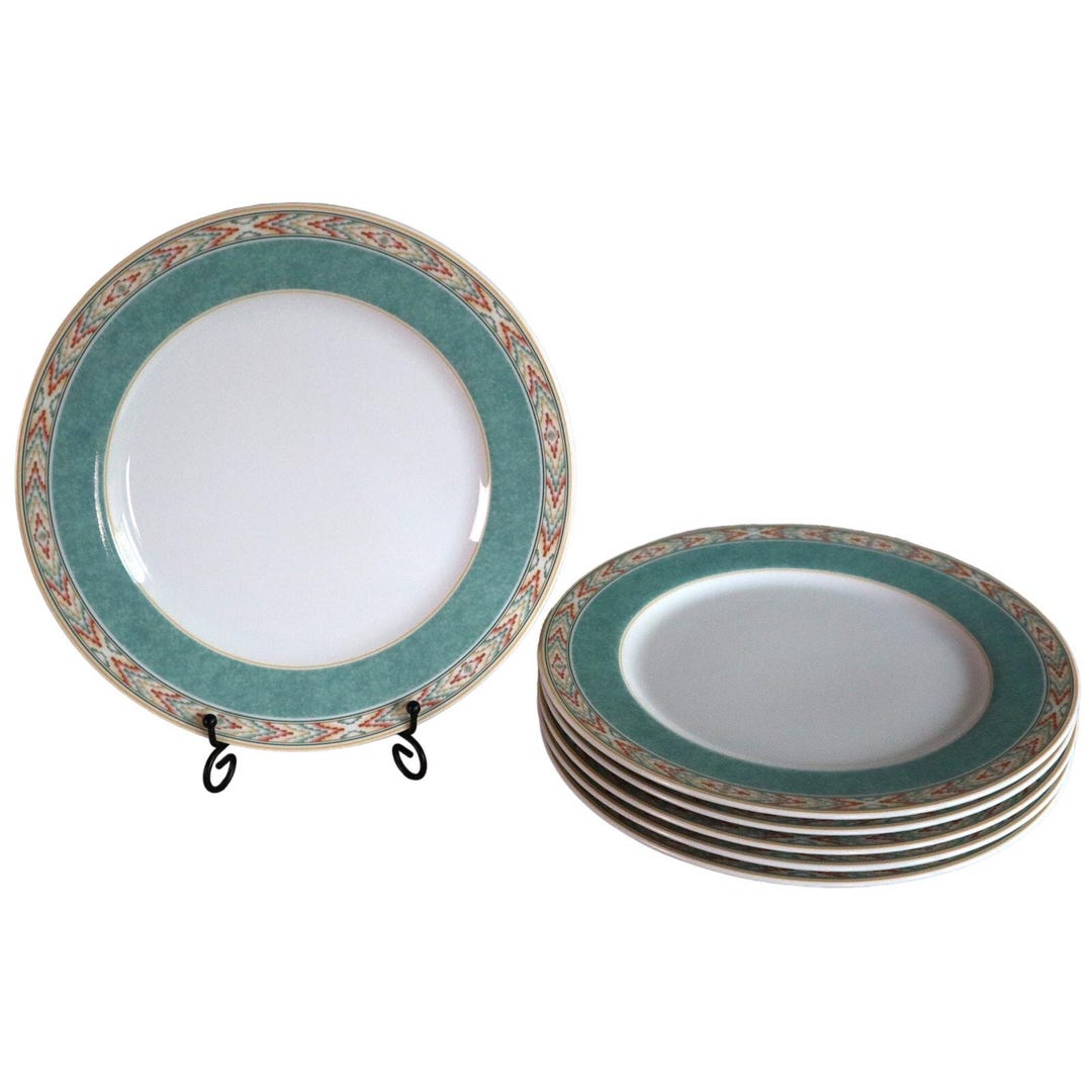SET OF 6 Wedgwood Aztec Dinner Plate 10.5 Porcelain Fine Porcelain ...