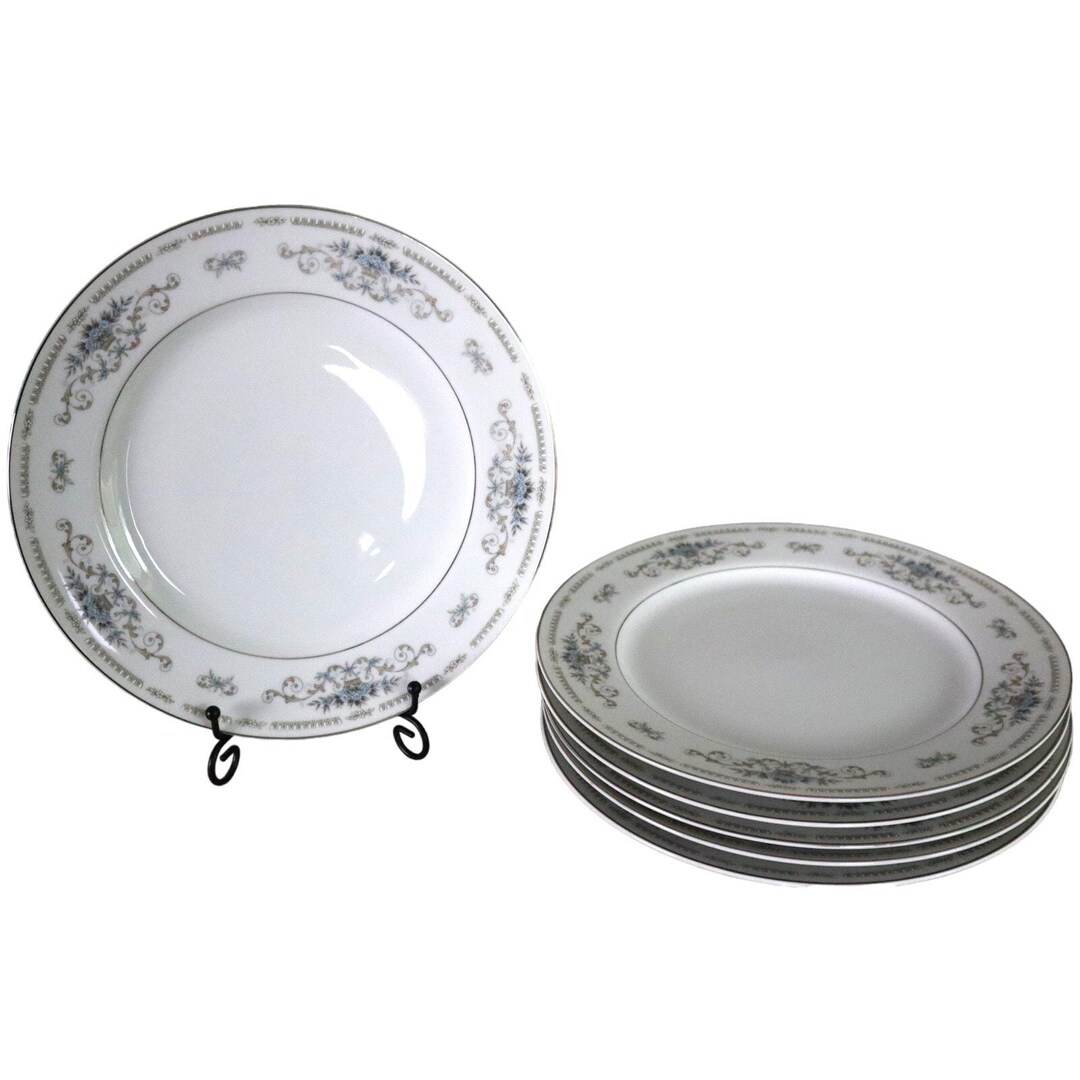 Vintage Wade Fine China Diane Japan 10.25 Dinner Plates Set of 6 ...