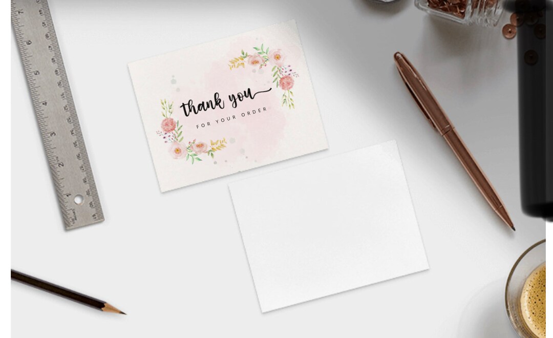 Digital/printable 6”x4” Thank You for Your Order Notecard - Etsy