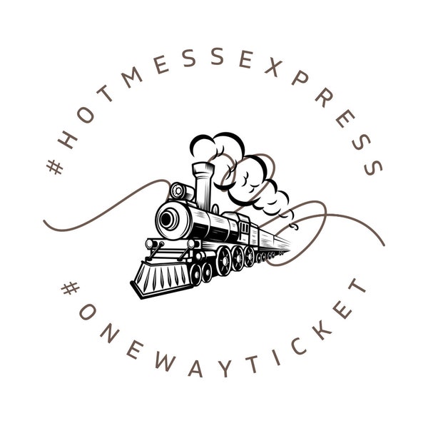 Hot Mess Express Ticket Sticker - Etsy