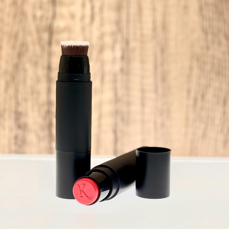 Cherry Red Cream Blush and Lip Tint Sticks Blendable, Hydrating Formula ...