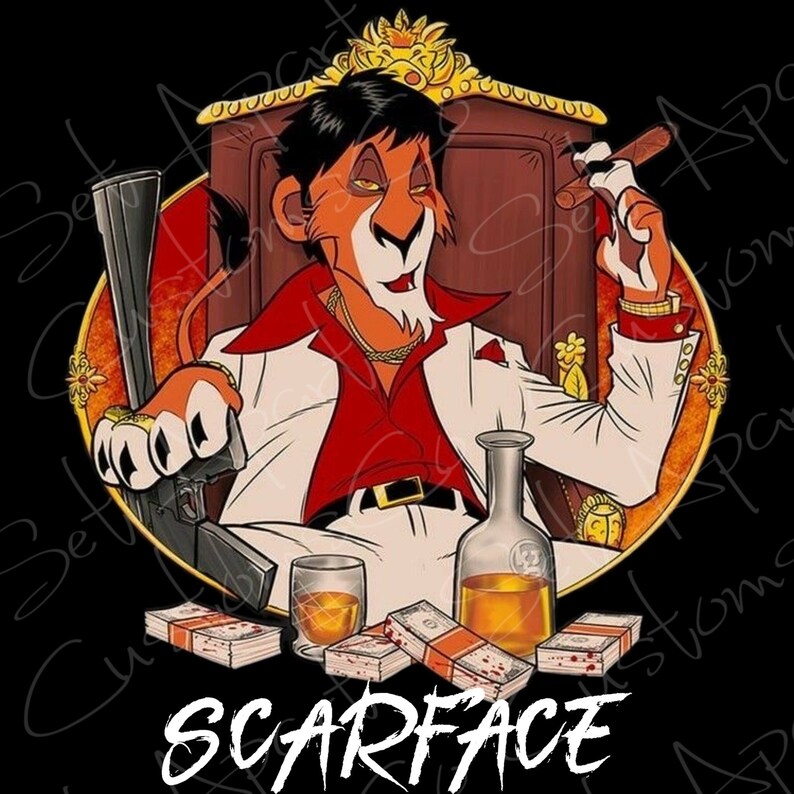 Scar-face PNG Scarface Movie Sublimation Tony Montana Shirt - Etsy Canada