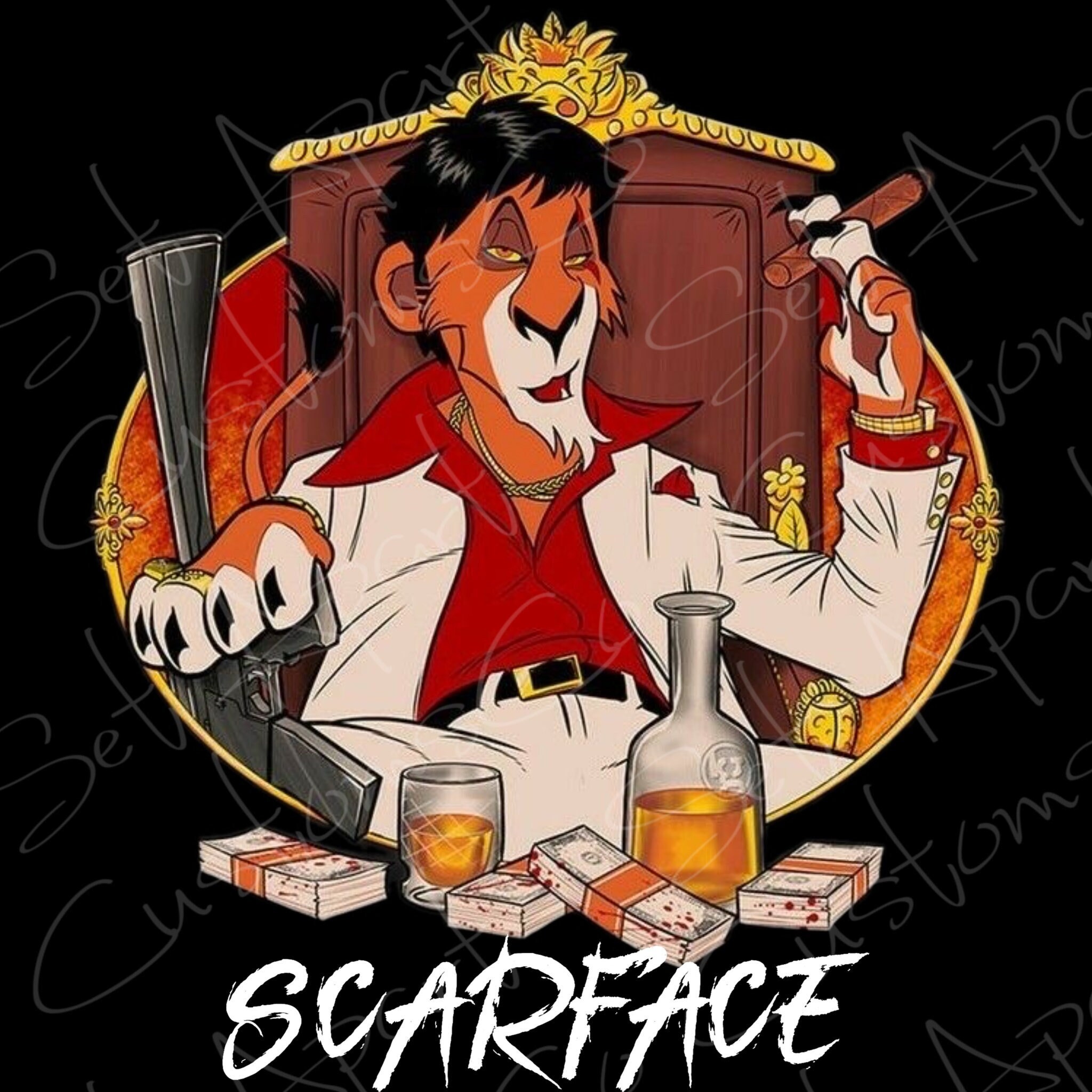 Scar-face PNG Scarface Movie Sublimation Tony Montana Shirt - Etsy Canada