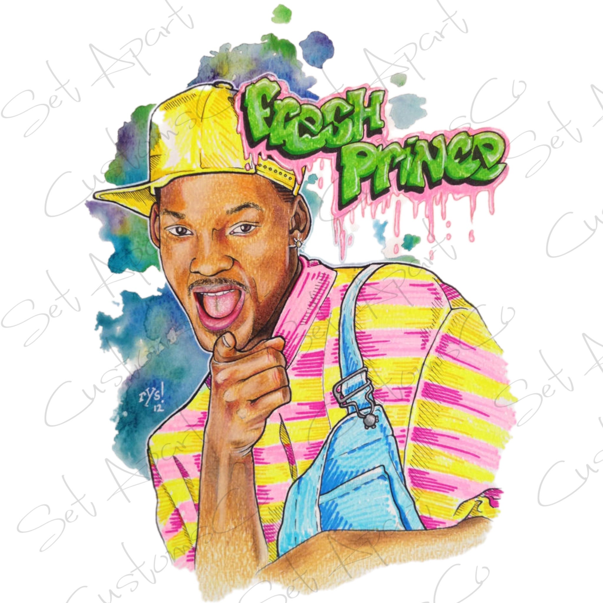 Fresh Prince of Bel-air PNG File 90s Digital Art - Etsy