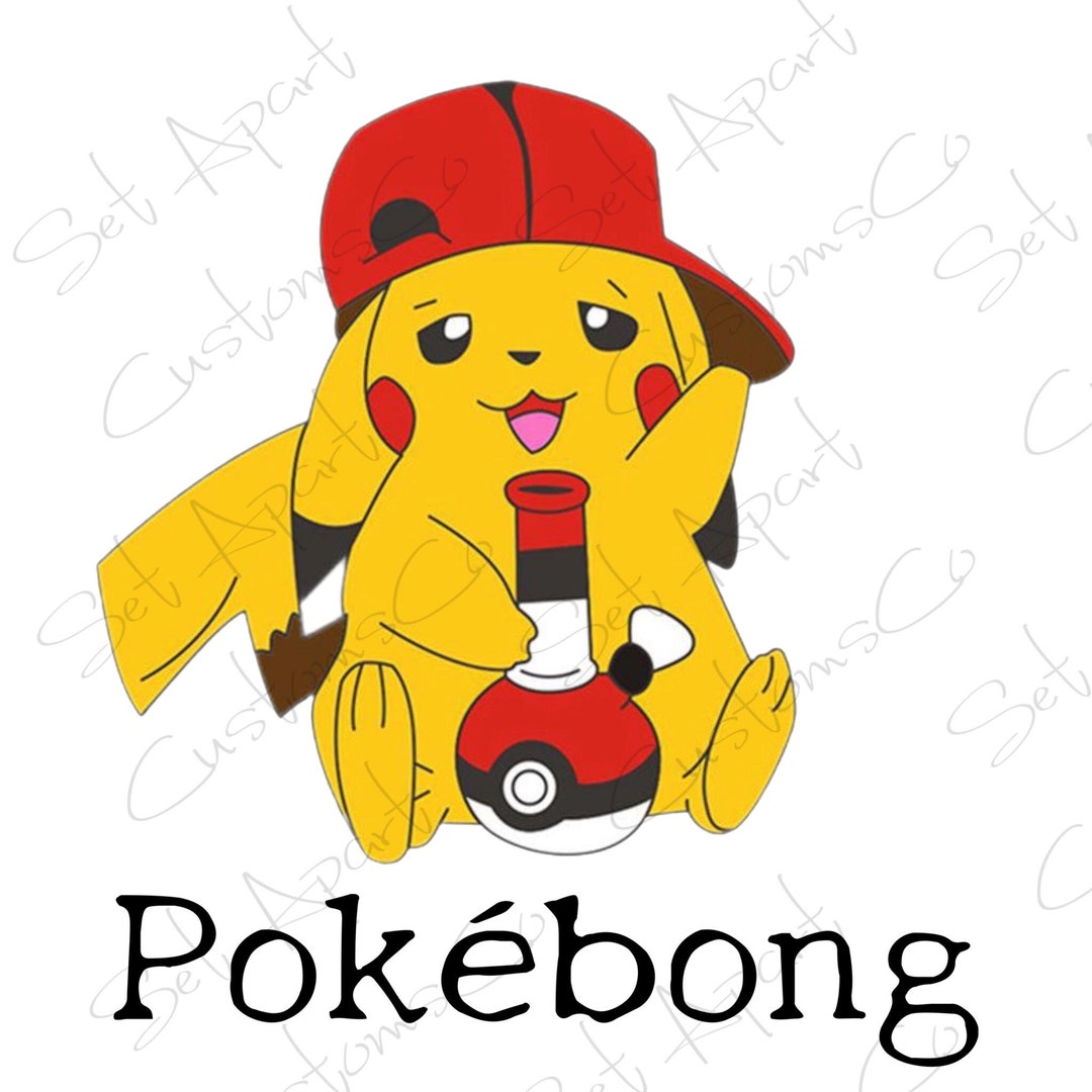 420 Pikachu Pokebong PNG Weed Design PNG File Transparent - Etsy Canada