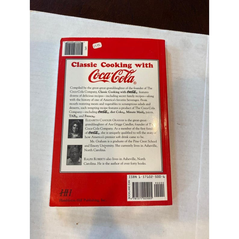 1994 Classic Cooking With Coca-cola Cookbook - Etsy