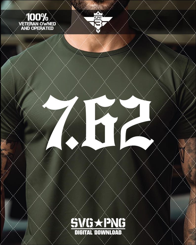 7.62 Tactical Design: Military SVG, PNG (digital Download) - Etsy