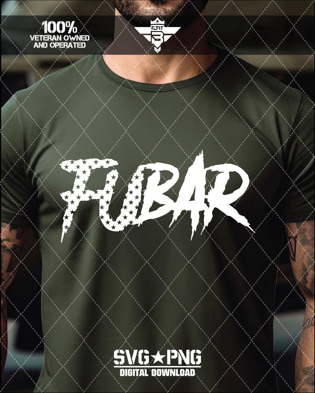 Fubar USA Flag SVG PNG: Tactical Veteran Design (digital Download), T ...