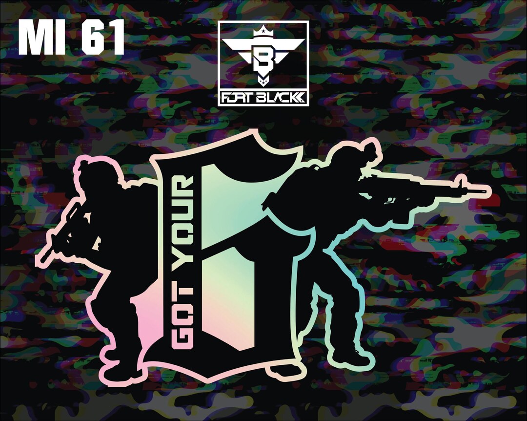 Got Your Six Holographic Sticker: Patriotic Military Decal - Etsy