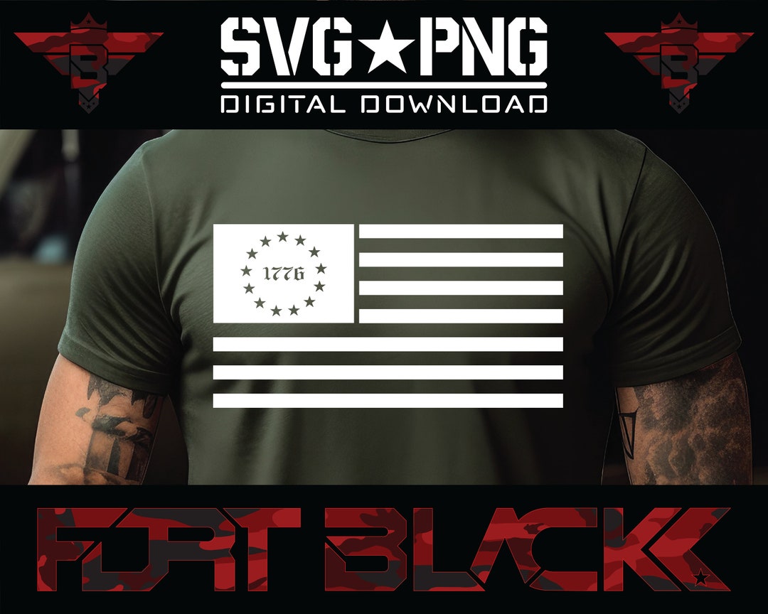 1776 Flag SVG PNG Veteran Military Patriotic American USA Tactical ...