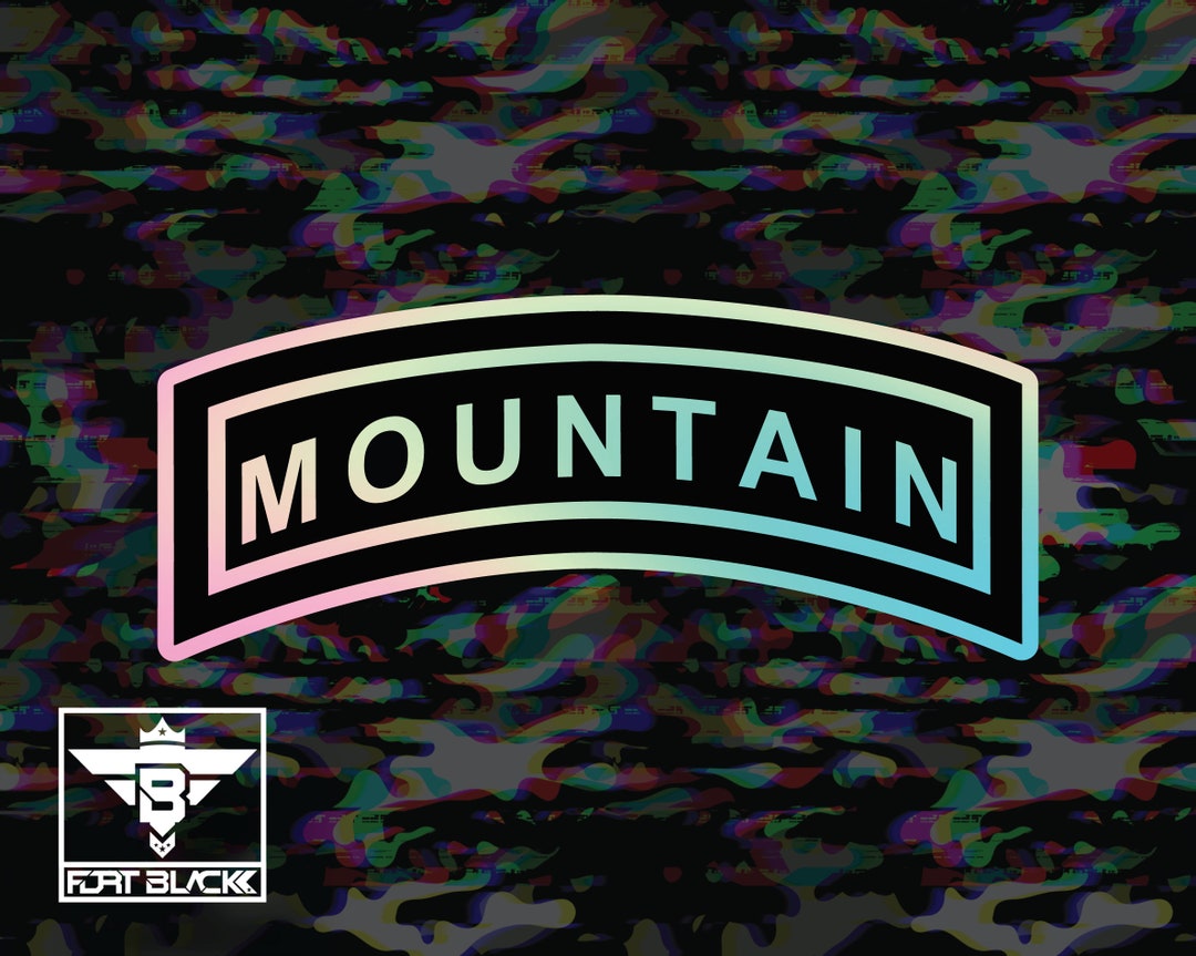 Mountain Tab Sticker, Patriotic Sticker, Tactical Sticker, Military ...