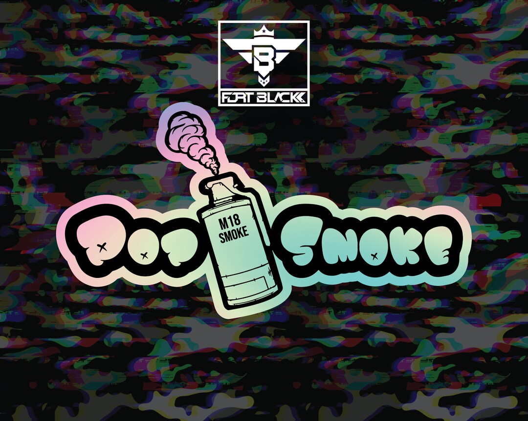 Pop Smoke Sticker, Patriotic Sticker, Tactical Sticker, Military ...