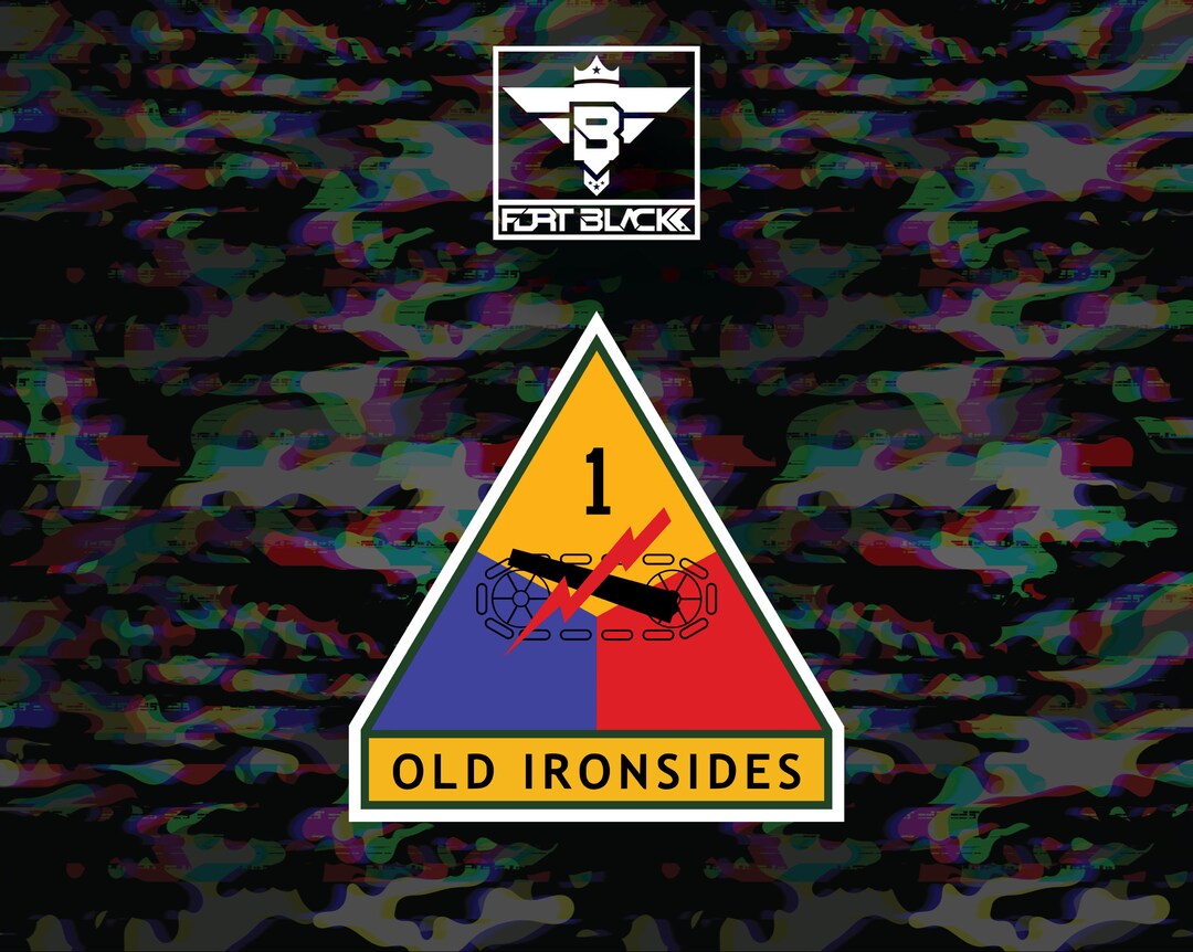 1st Armored Division Sticker, Patriotic Sticker, Tactical Sticker ...