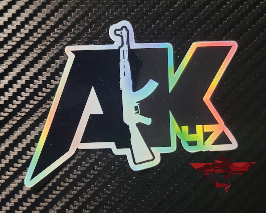 AK47 Assault Rifle Sticker Holographic Vinyl , Patriotic, Tactical ...