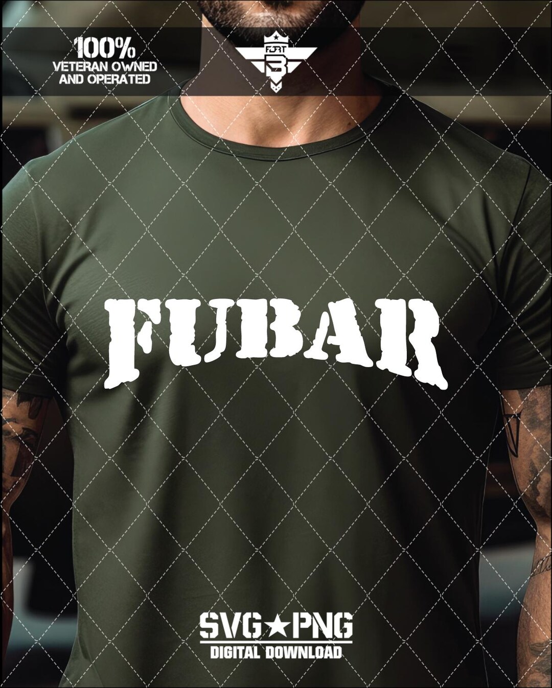 Fubar Military Tactical SVG PNG: Patriotic Veteran T-shirt Design ...
