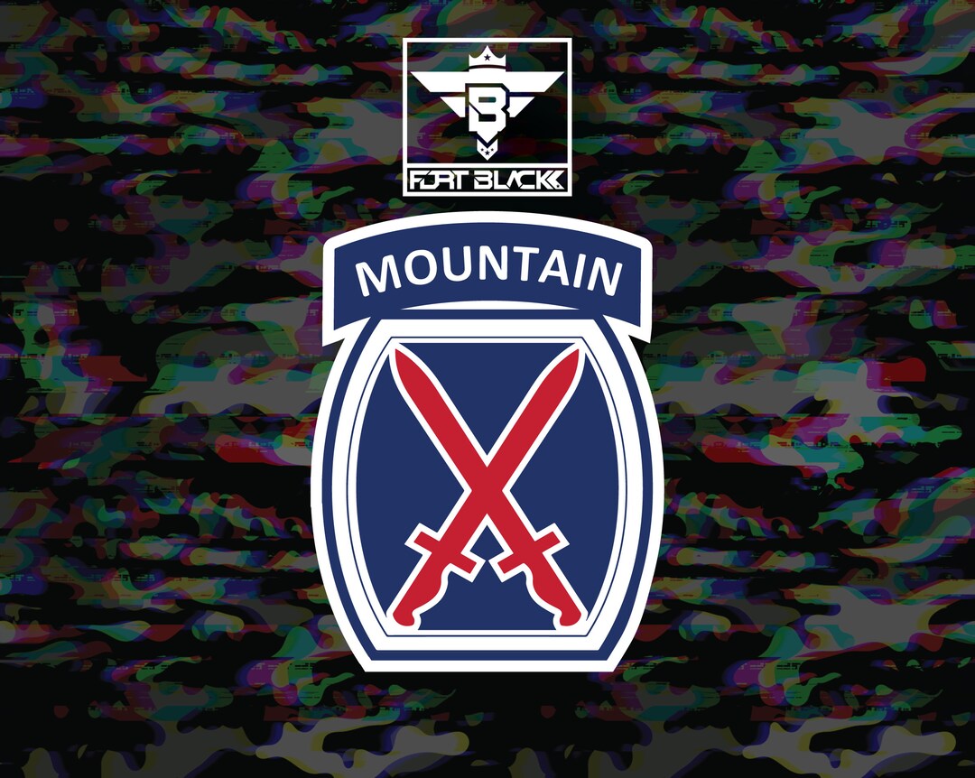 10th Mountain Sticker, Patriotic Sticker, Tactical Sticker, Military ...