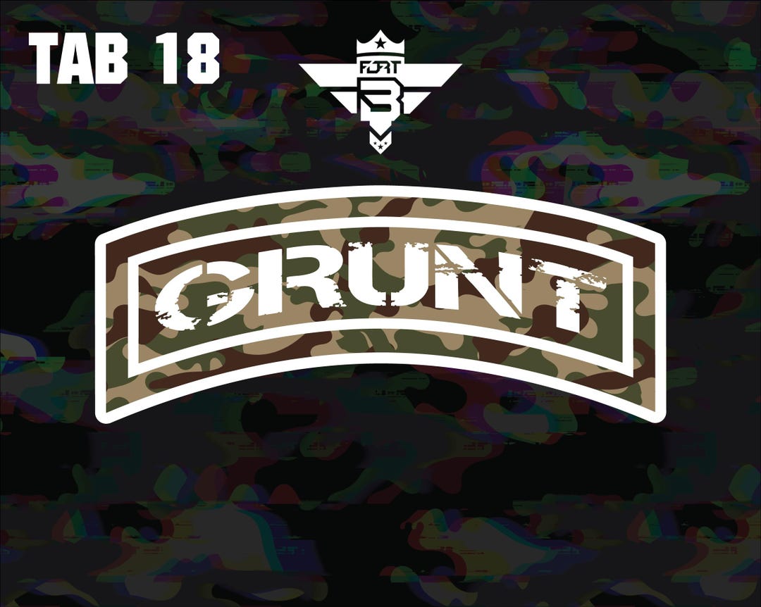 Grunt Military Sticker, Patriotic Sticker, Tactical Sticker, Military ...