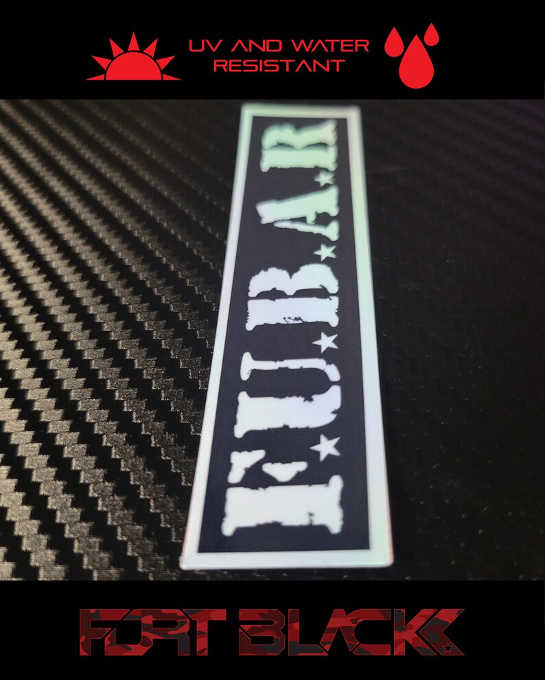 FUBAR Sticker Holographic Vinyl , Patriotic, Tactical, Military, Decal ...