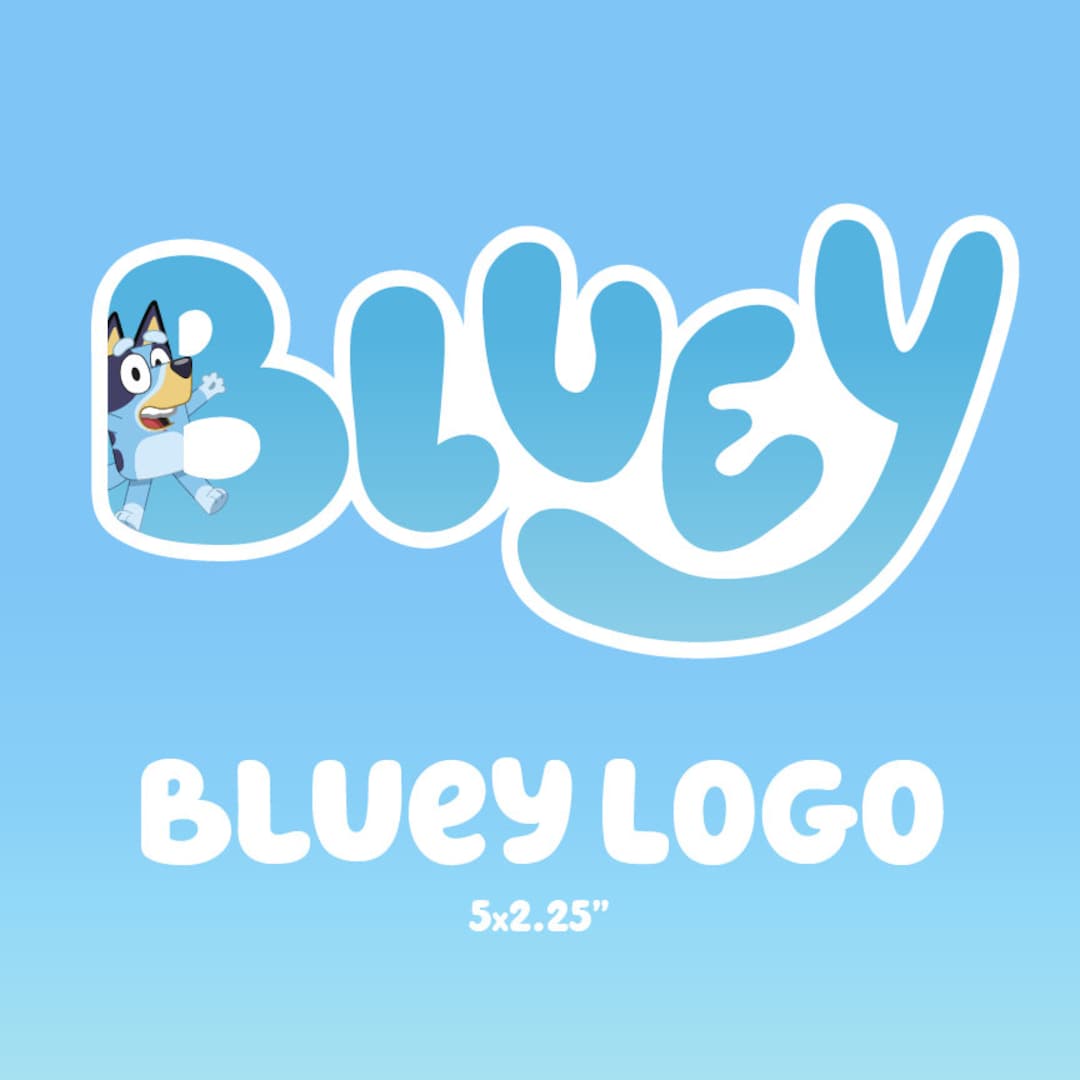 Bluey Logo Bluey Stickers & Magnets - Etsy